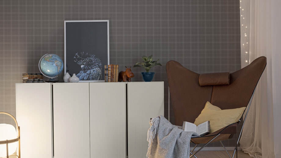 Rutiga tapeter - Köp tapet med rutigt mönster - Happy Homes